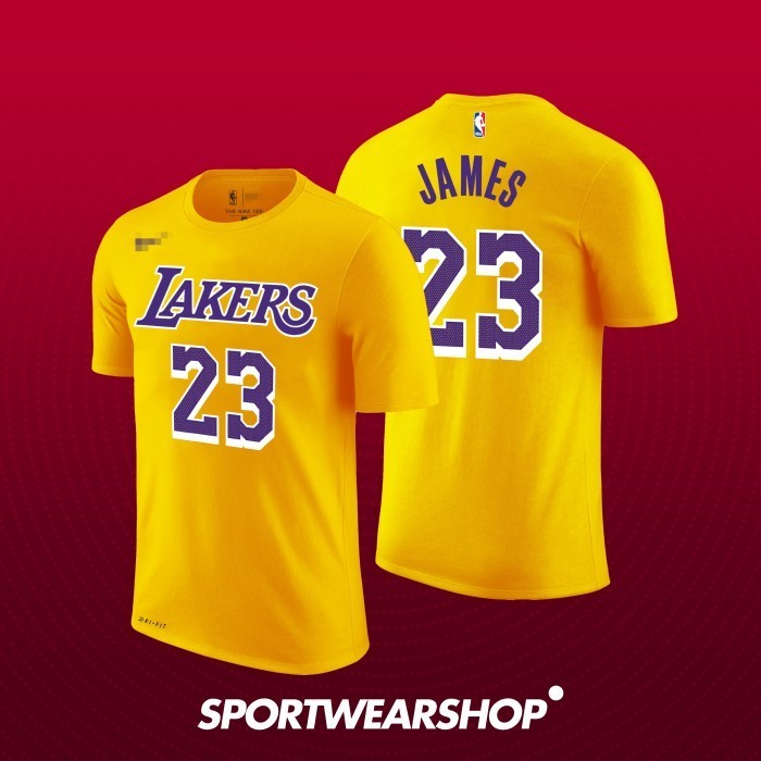 Jual Bee Baju Basket Kaos Nba La Lakers 23 Lebron James Tshirt ...