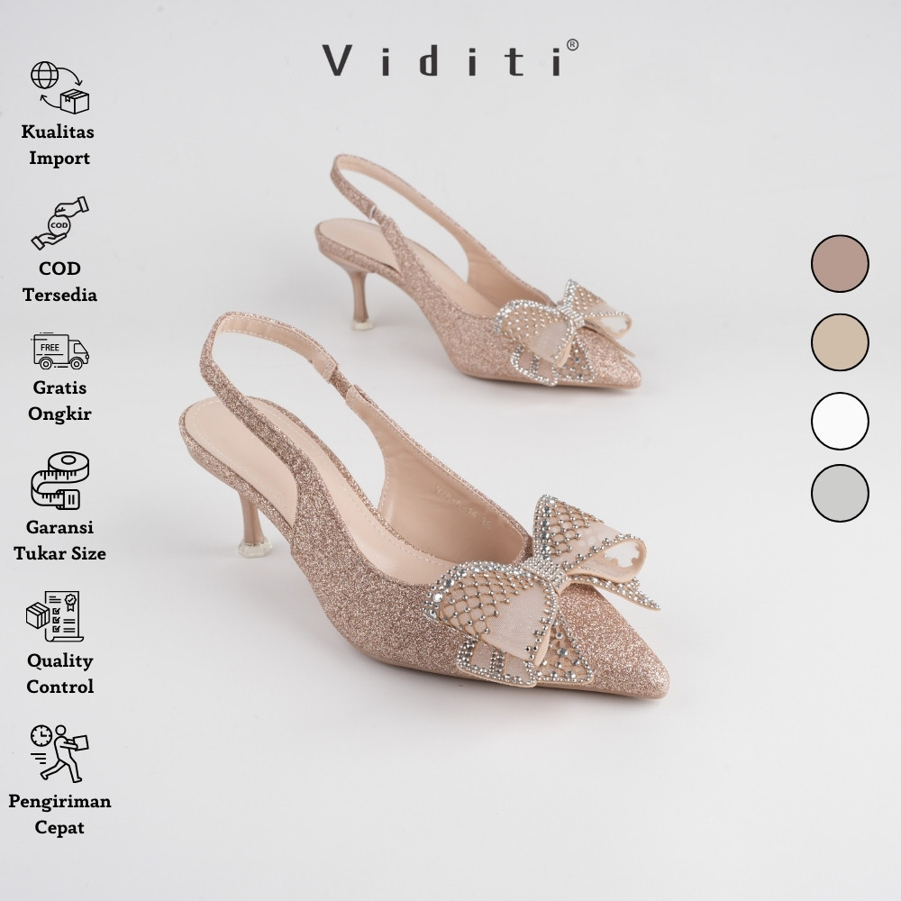 Jual Viditi Natasha Sling Back Heels 6 cm | Shoes | Sepatu Import ...