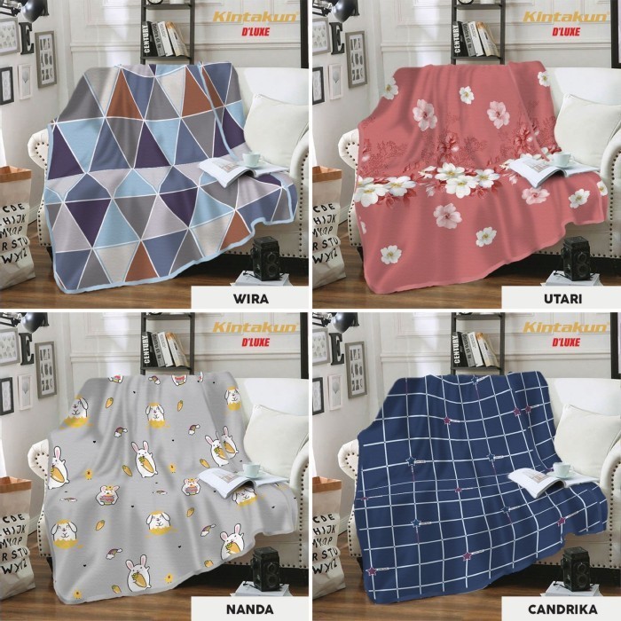 Jual Kintakun Selimut Flannel Nirmana Edition 160 X 200 Cm | Shopee ...