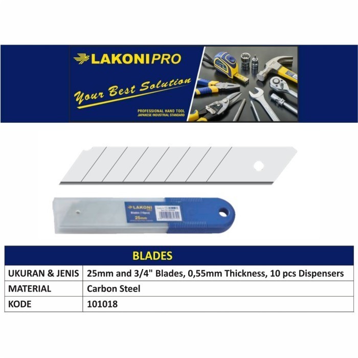 Jual Produk Terbaik] 25MM BLADE / REFILL MATA PISAU / ISI ULANG CUTTER 25 MM (10PCS) LAKONI ...