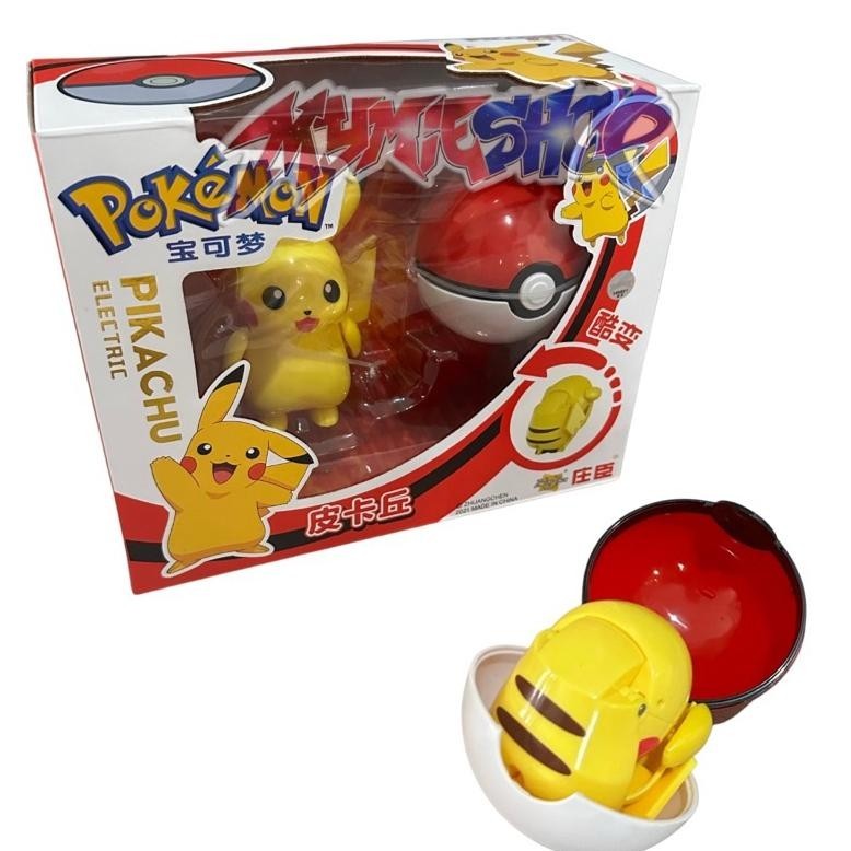 Jual KU09 Mainan Pokemon Pokeball Pocket Monster Action Figure ...