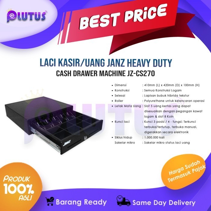 Jual Laci Kasir/Uang Janz Heavy Duty Cash Drawer Machine Jz-Cs270 | Shopee Indonesia