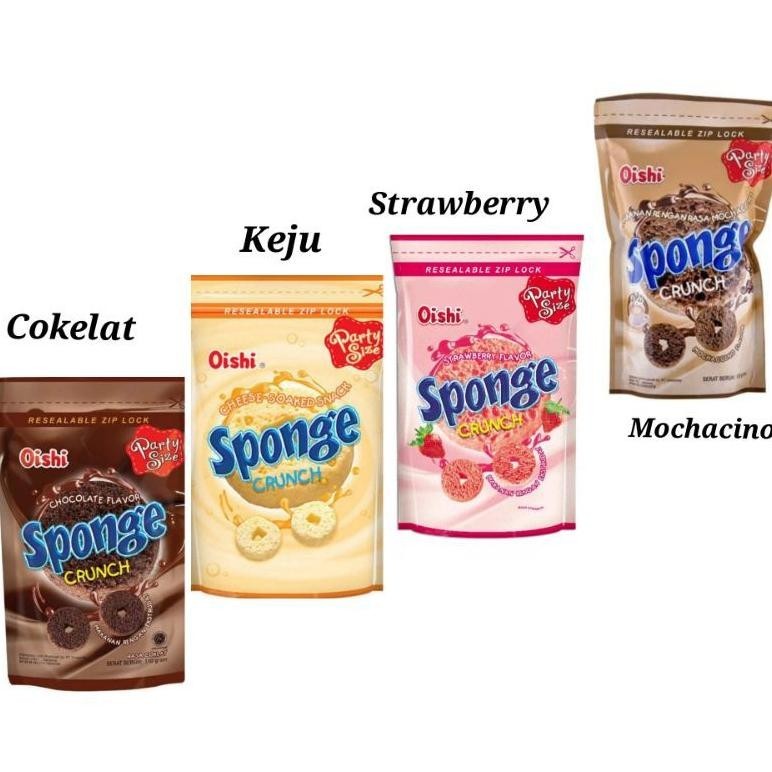 Jual SPONGE CRUNCH OISHI SNACK CEMILAN RINGAN | Shopee Indonesia