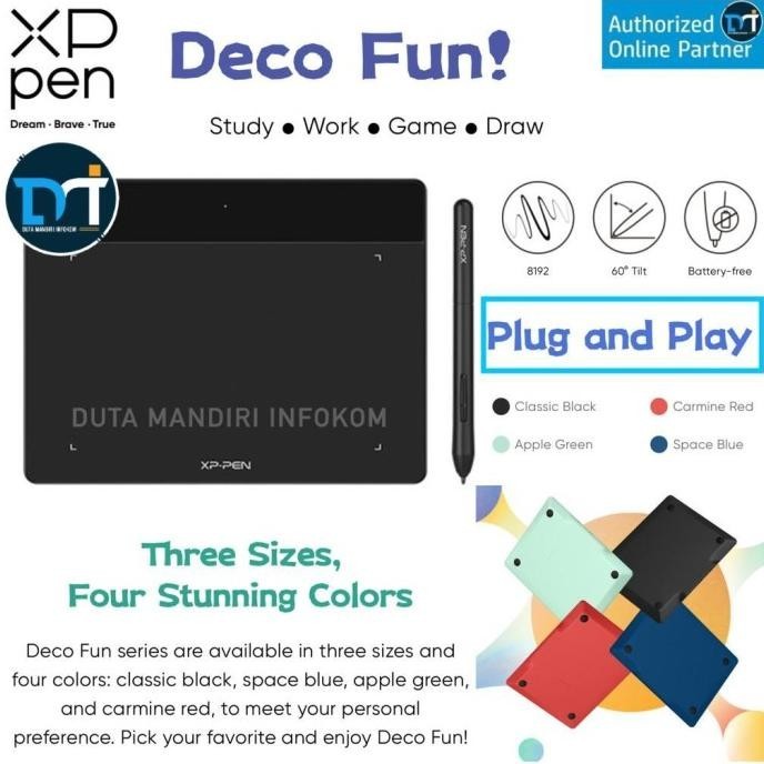 Jual XP Pen Deco Fun Series XS I S I L - Graphic Drawing Pen Tablet ...