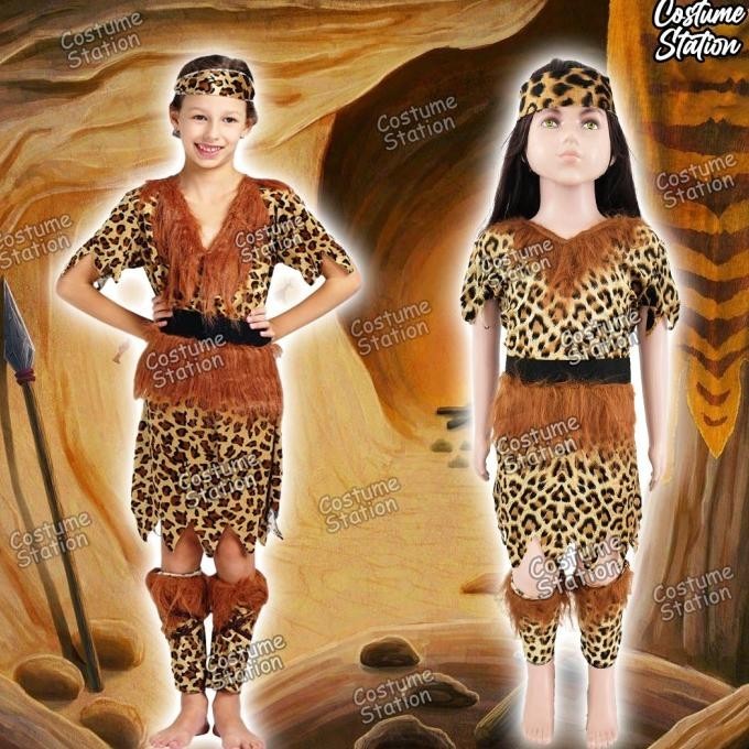Jual Kostum Cave Girl / Costume Manusia Gua Purba Africa anak cewe ...