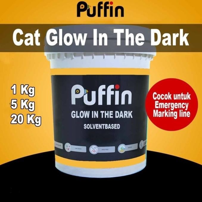 Jual Cat Glow In The Dark Solventbased Puffin Paint cat fosfor | Shopee ...