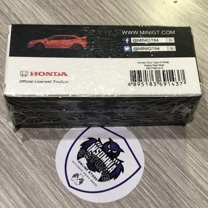 Jual MINI GT HONDA CIVIC TYPE R RALLYE RED 12 NOT KAIDO GTR R34 R35 ...