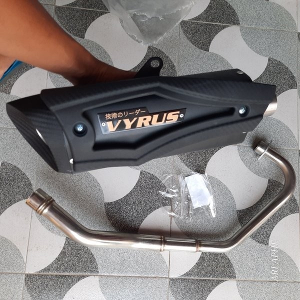 Jual [BDJ] knalpot VYRUS by R9 original TIGER REVO fullsystem | Shopee ...
