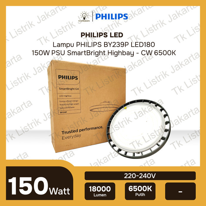 Jual PHILIPS BY239P LED180 150W PSU G2 SmartBright Highbay | Shopee ...
