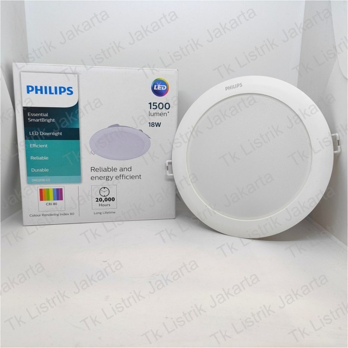 Jual PHILIPS LED Downlight DN020B G3 LED15 18W 220-240V D175 SNI ...