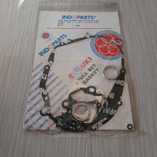 Jual gasket perpak paking set full set SUZUKI RC100 BRAVO RC 100 TORNADO GX GX100 merk INDOPART ...
