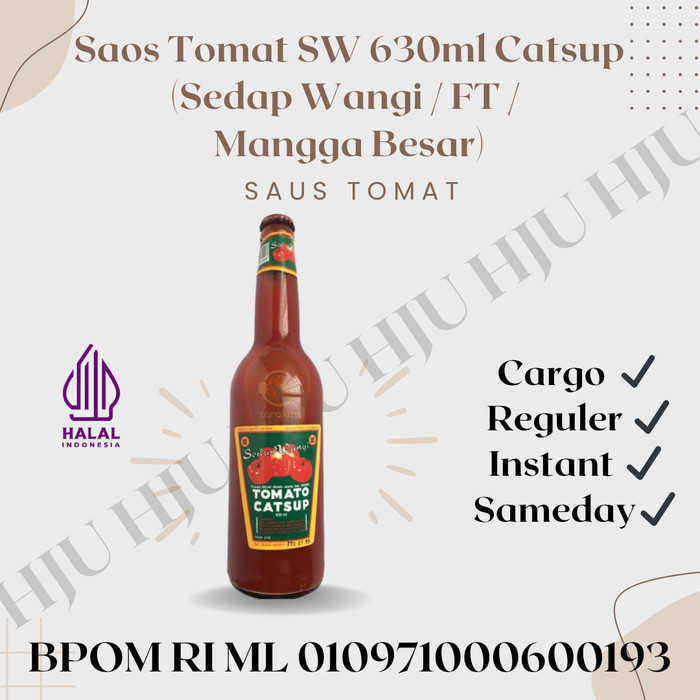 Jual Saos Tomat Sw 620Ml (Sedap Wangi / Ft / Mangga Besar) | Shopee ...