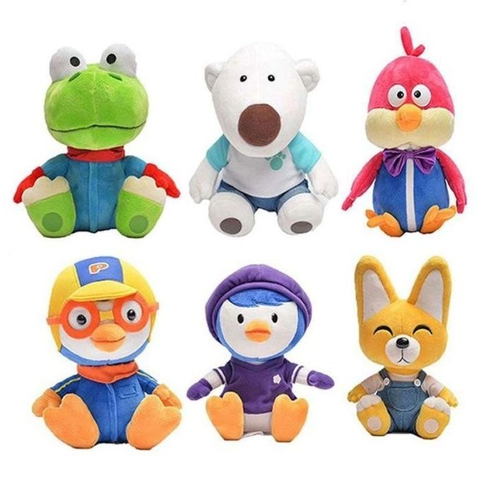 Jual Mainan Boneka Karakter Pororo Petty Eddy Krong Lopy Poby Toy 25Cm ...
