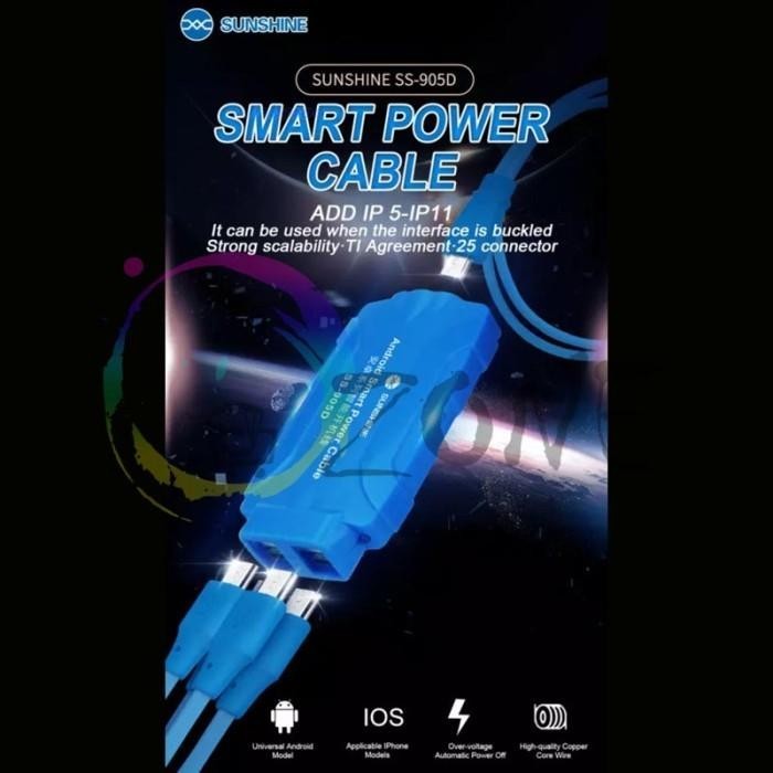 Jual KABEL POWER SUPPLY SUNSHINE SS-905D ANDROID DAN IPHONE 5-11 PRO MAX | Shopee Indonesia