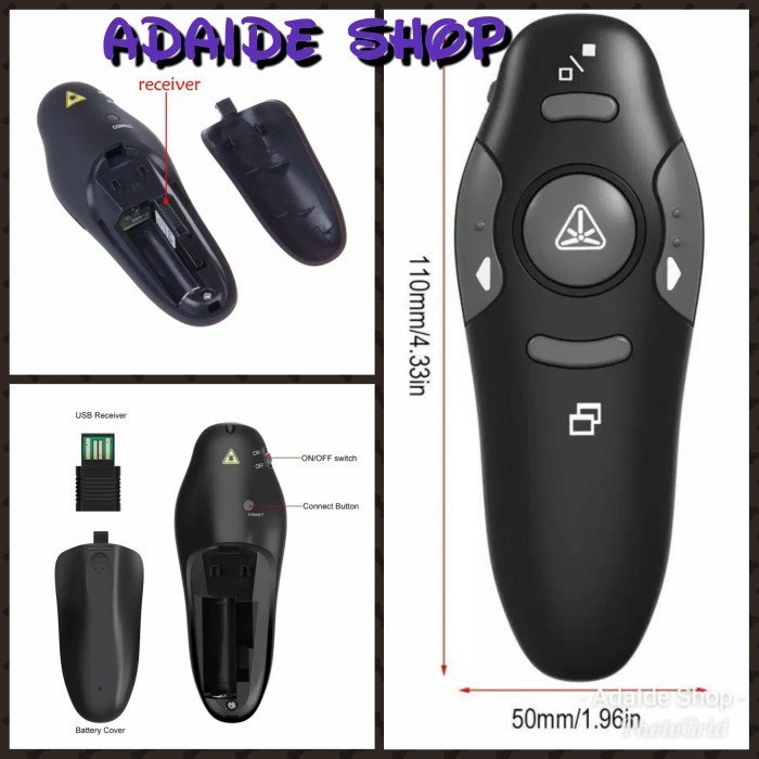 Jual Laser Pointer 2.4Ghz Wireless Presenter Cursor Control | Shopee ...