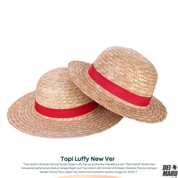 Jual Topi Jerami New Version Monkey D Luffy Mugiwara One Piece | Shopee ...