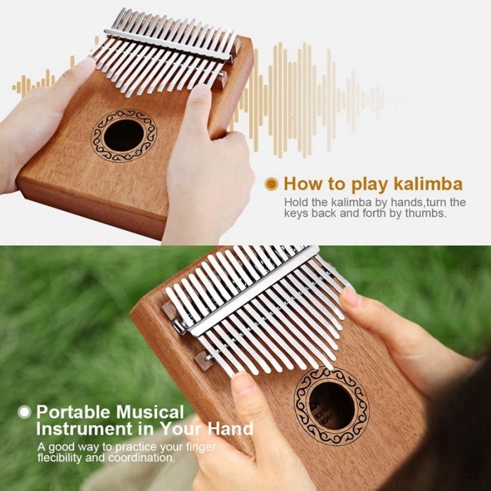 Jual Alat Musik Kalimba Thumb Piano Musical Toys 17 Note Sound - 17UP ...