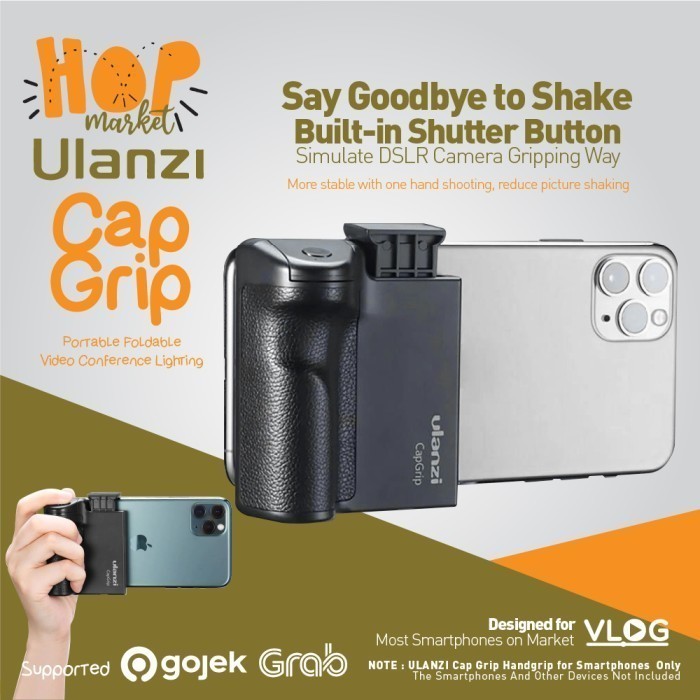 Jual Ulanzi Capgrip Bluetooth Smartphone Handle Grip / Handle With ...