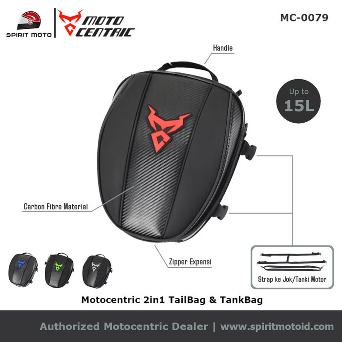 Jual Motocentric Tail & Tank Bag 2In1 Tas Belakang Motor Tailbag ...