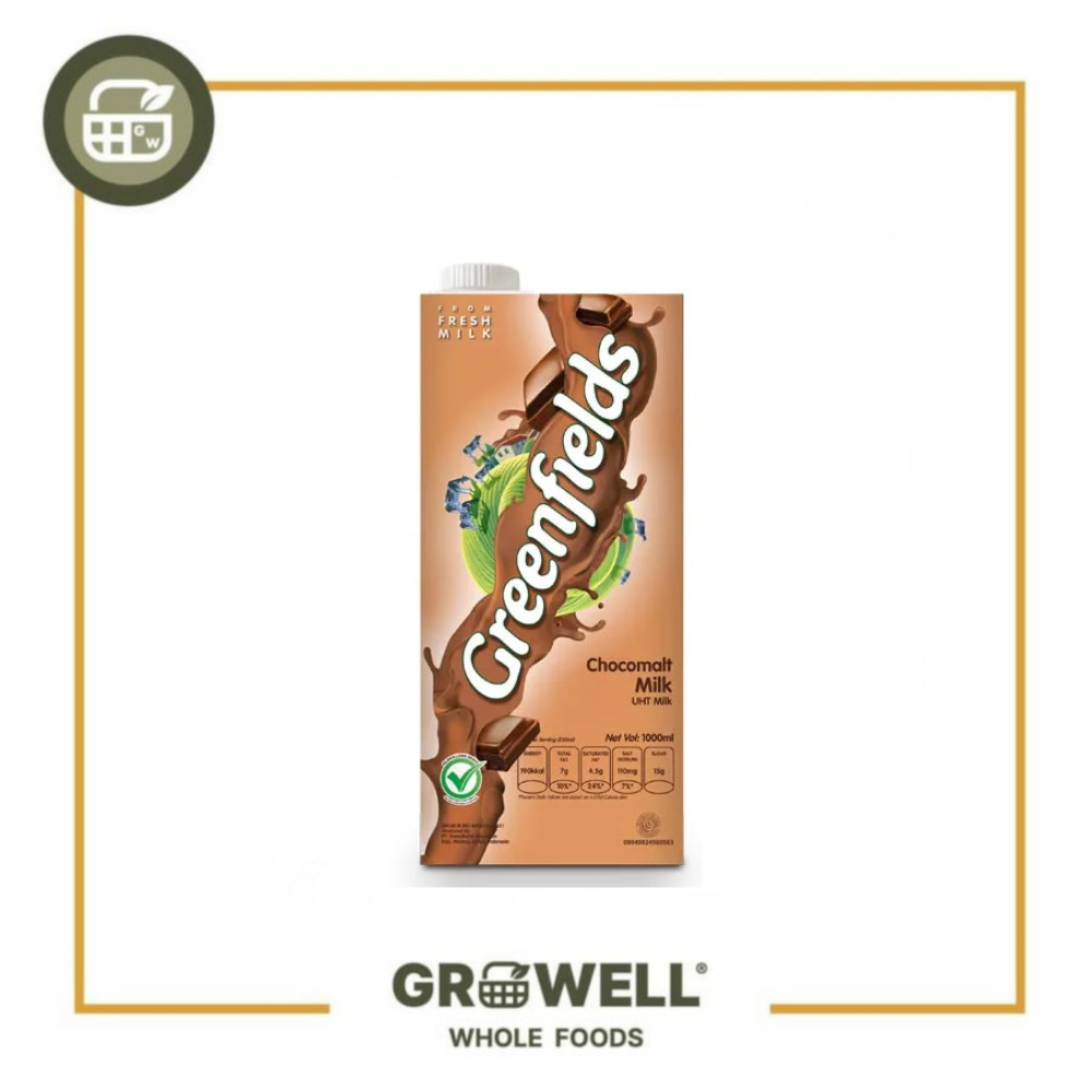 Jual GREENFIELDS UHT CHOCOLATE 1000ML | Shopee Indonesia
