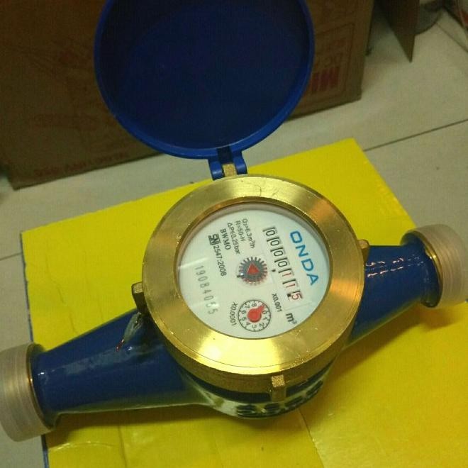 Jual Meteran Air Onda 1" Inch Flow Meter / Water Meter Brass Onda | Shopee Indonesia