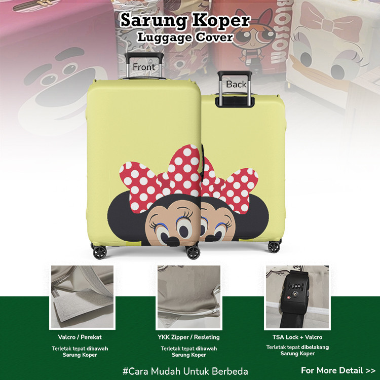 Jual Disney Minnie Mouse 02 - Sarung Koper / Luggage Cover | Shopee ...