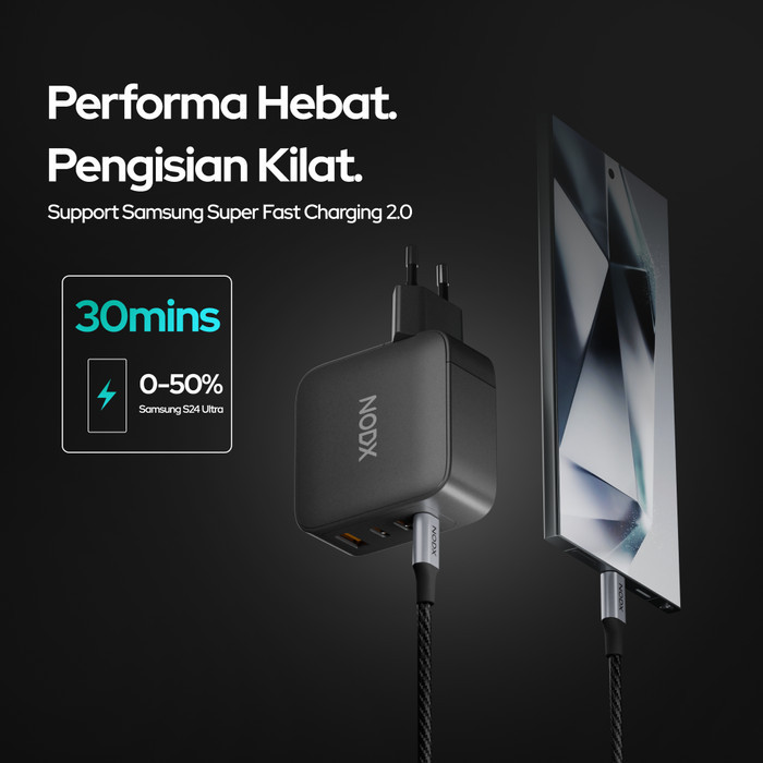 Jual Nodx Spark Prime Charger Fast Charging 100W | Shopee Indonesia