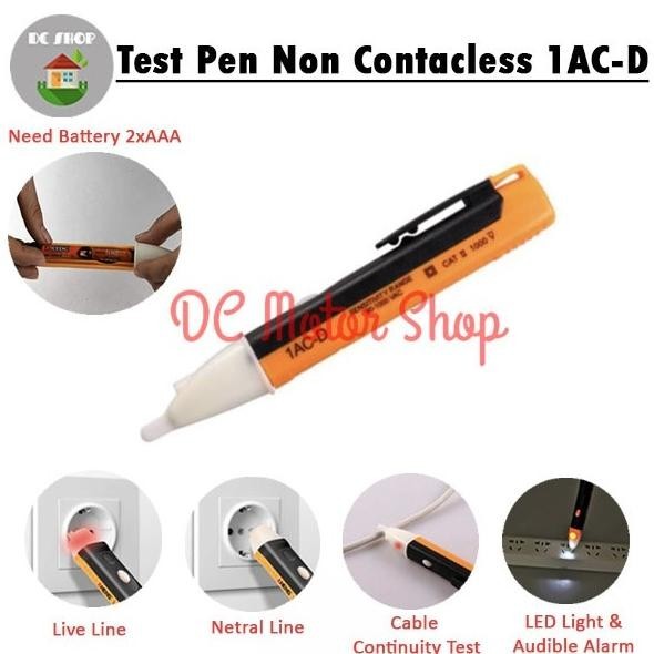 Jual Test Pen Non Contact AC / Testpen Pengukur Arus Listrik 90V ...