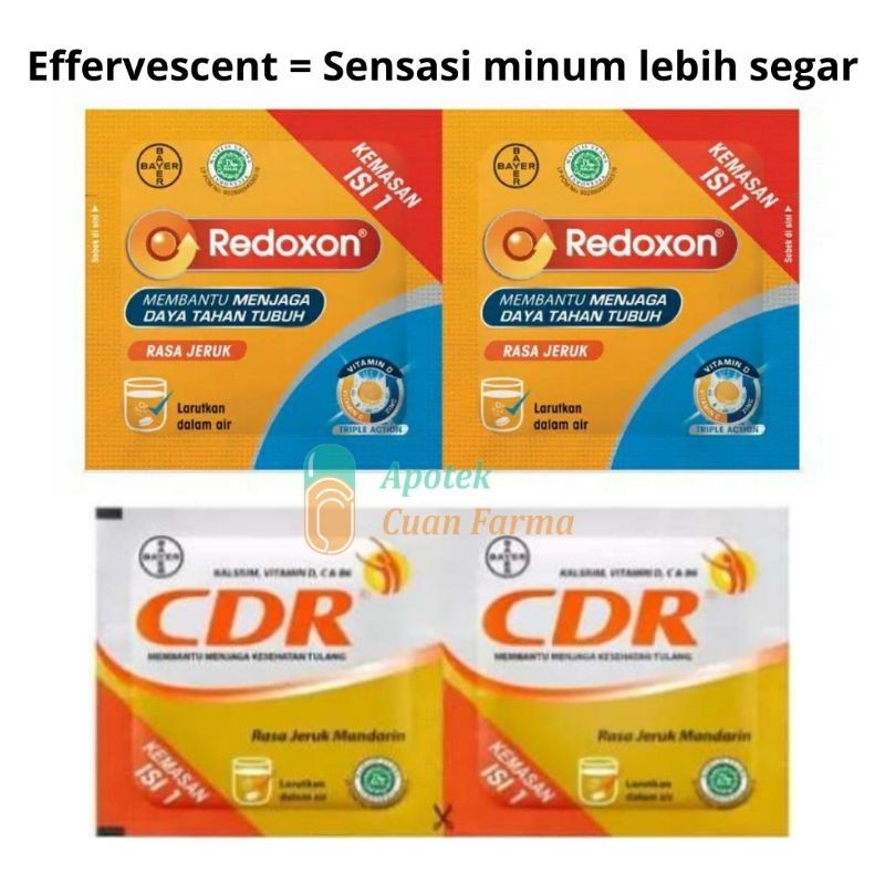 Jual REDOXON/CDR EFFERVESCENT SACHET (1TAB) | Shopee Indonesia