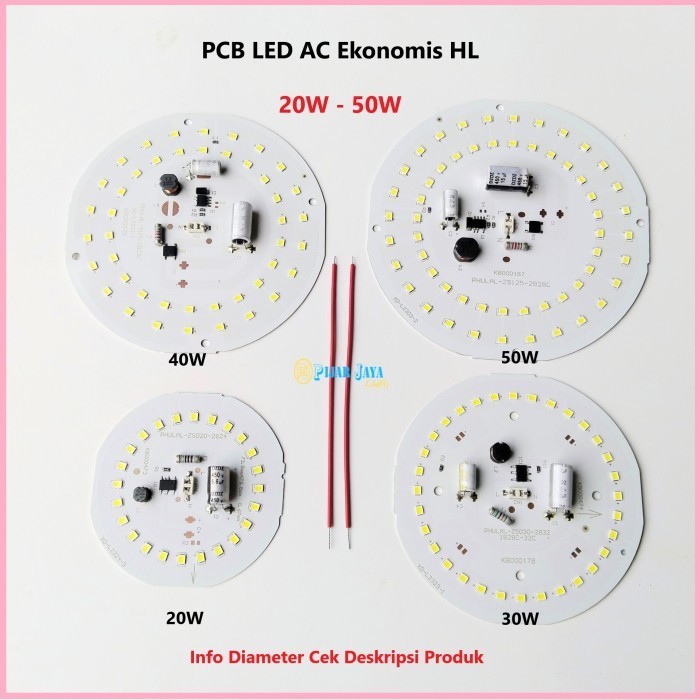 Jual PCB LAMPU LED 30 40 WATT EKONOMIS HL MESIN LAMPU LED 30W 40W MODUL LED | Shopee Indonesia