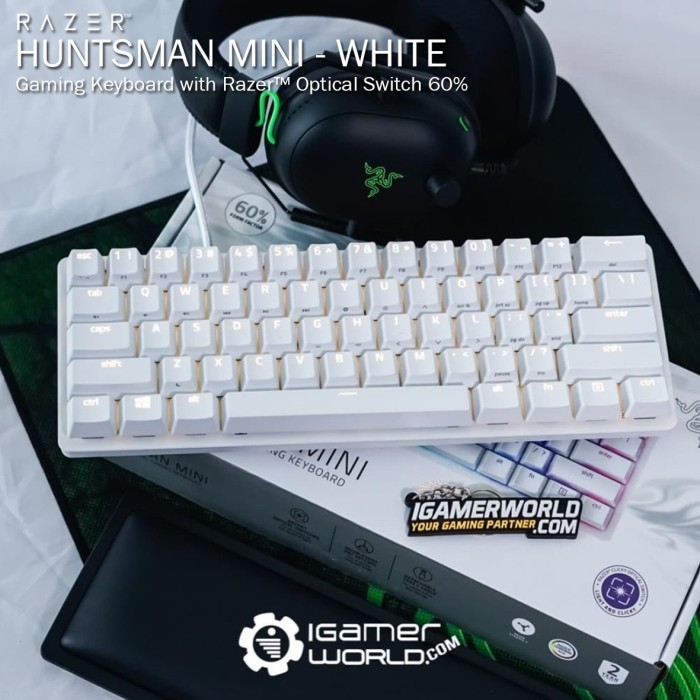 Jual Ready Razer Huntsman Mini White 60% Optical Gaming Keyboard ...
