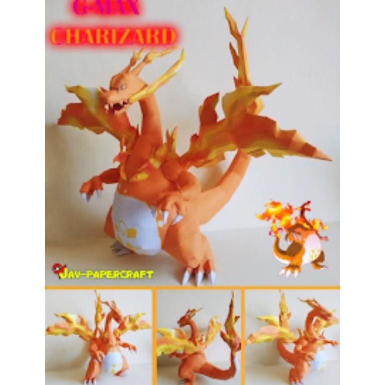 Jual We69 Pokemon Gmax Charizard Papercraft Premium | Shopee Indonesia