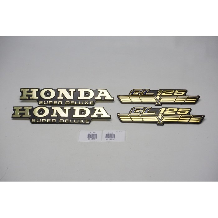 Jual Emblem Tangki Honda Gl 100 Gl125 Set Emblem Logo Tepong Aki 125 ...