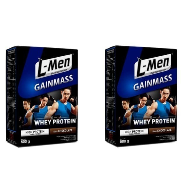 Jual Susu High Protein L-Men Gain Mass Whey Protein Chocolate 500 ...
