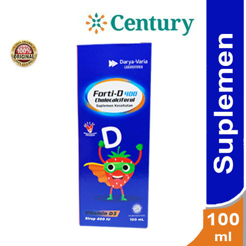 Jual Forti-D Sirup Anak 400IU 100ml / Suplement Vitamin Tulang Anak ...