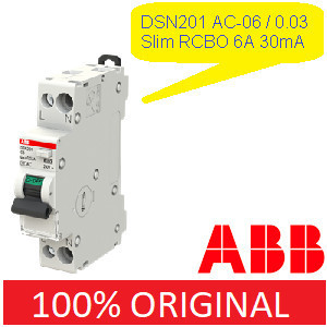 Jual Rcbo Slim Abb 1+N 4.5Ka ( 6A 10A 16A 20A 25A 32A ) , 30Ma Arus Bocor | Shopee Indonesia