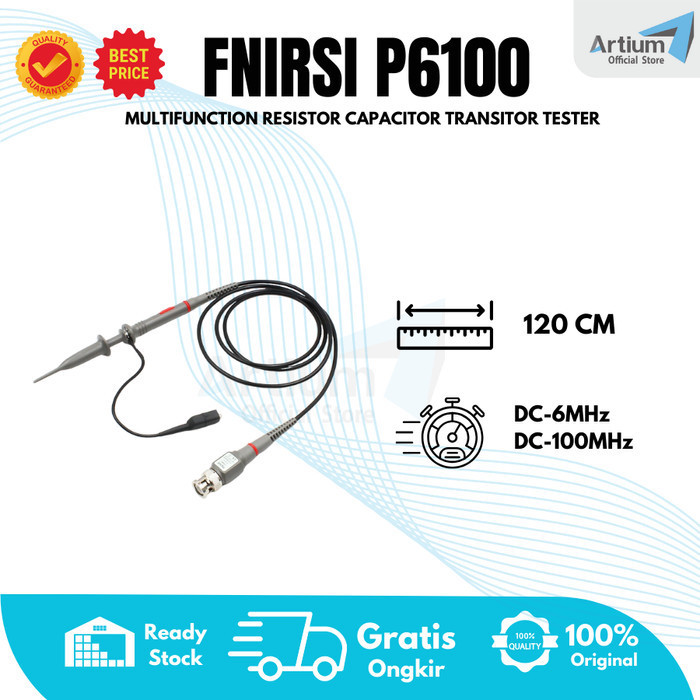 Jual FNIRSI P6100 Oscilloscope Probe 600V 100MHz 10x K01 | Shopee Indonesia