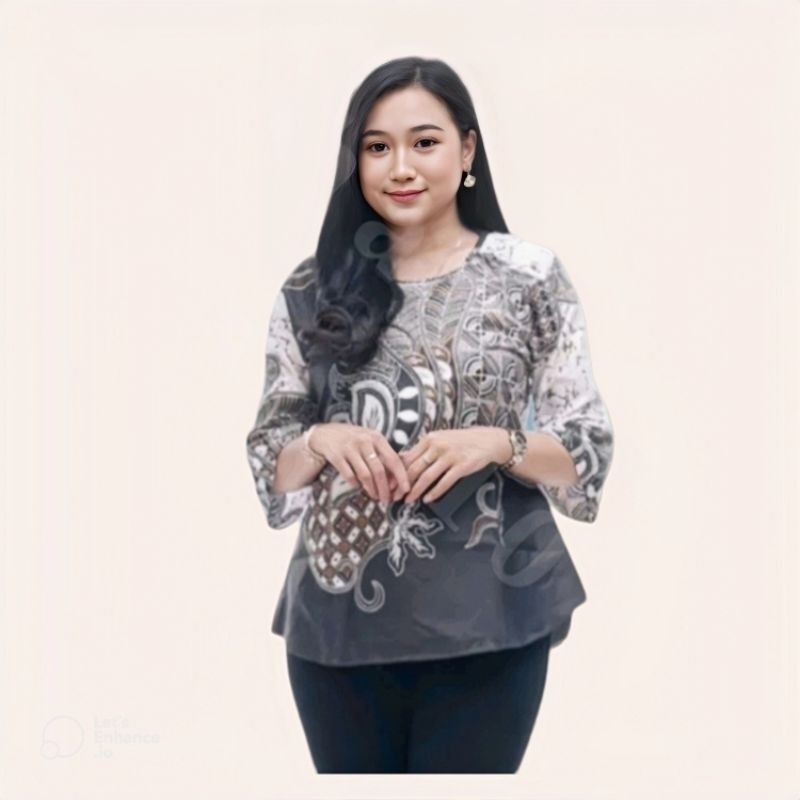 Jual Batik Keraton // KEMEJA BATIK WANITA HEM CEWEK ASLI PEKALONGAN ...