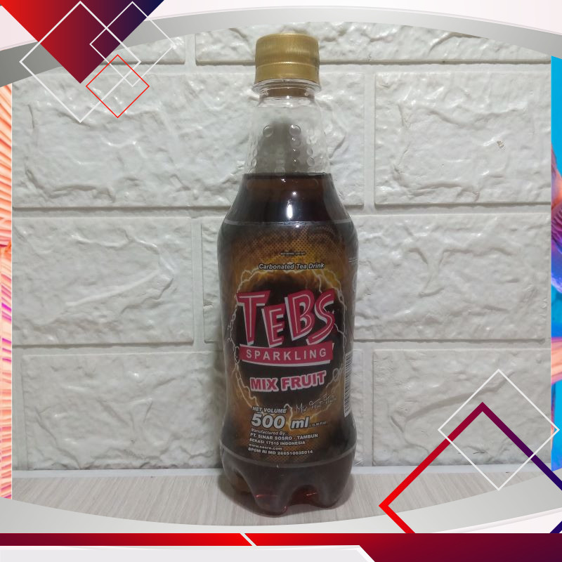 Jual Tebs Sparkling Mix Fruit Botol 500ml . | Shopee Indonesia
