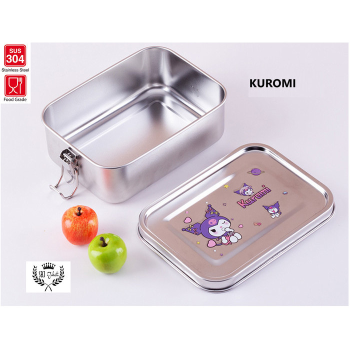 Jual Kotak Makan Full Stainless Sus 304 Lunch Box Tempat Makan Kuromi Hello Kitty 850Ml | Shopee ...