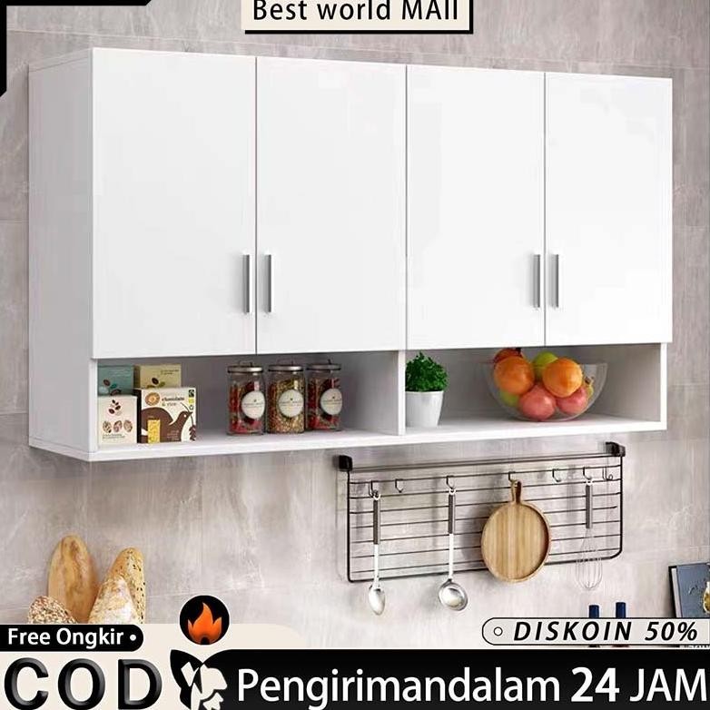 Jual Rak Gantung Dapur Kitchen Set Atas 4 Pintu Lemari Kabinet Dapur ...