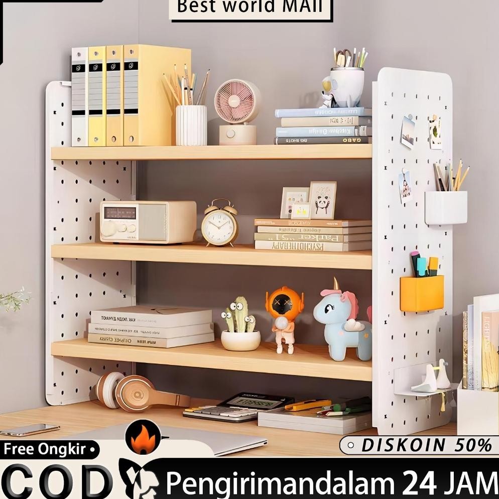 Jual Rak Buku Meja Rak Buku Kayu Rak Buku Minimalis Rak Dapur Desktop ...