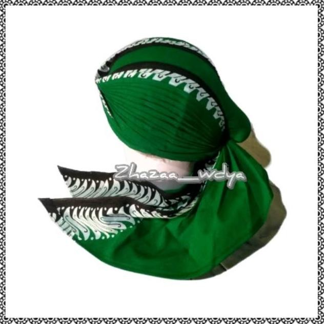 Jual New Blangkon Jogja Lipat Sliwir Motif Jawa Timur Banyuwangi Hijau ...