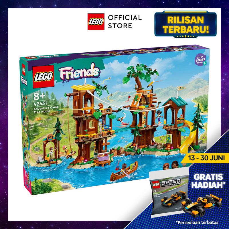 Jual LEGO Friends 42631 Adventure Camp Tree House (1128 Pieces) Mainan ...