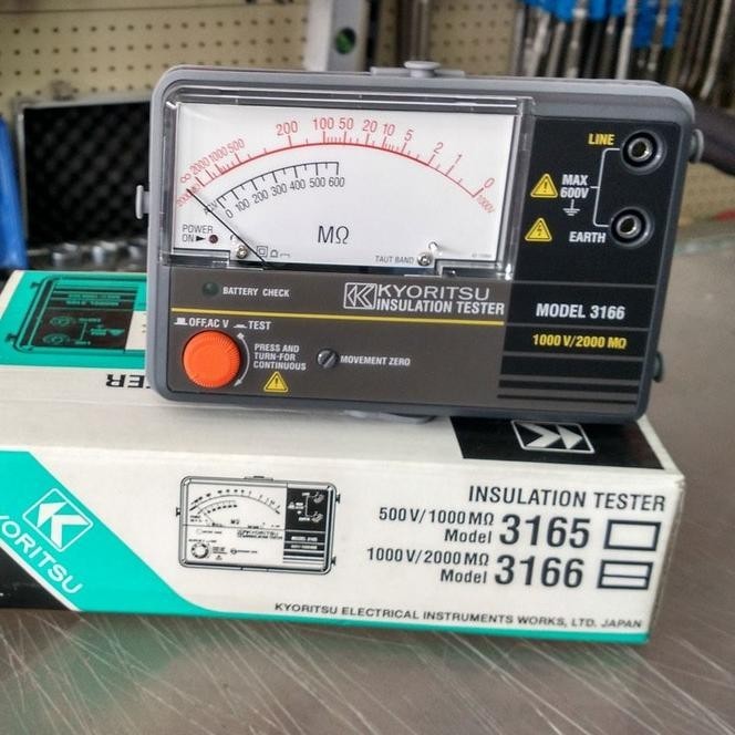 Jual Kyoritsu 3166 Analogue Insulation Testers Megger Tester Manual ...