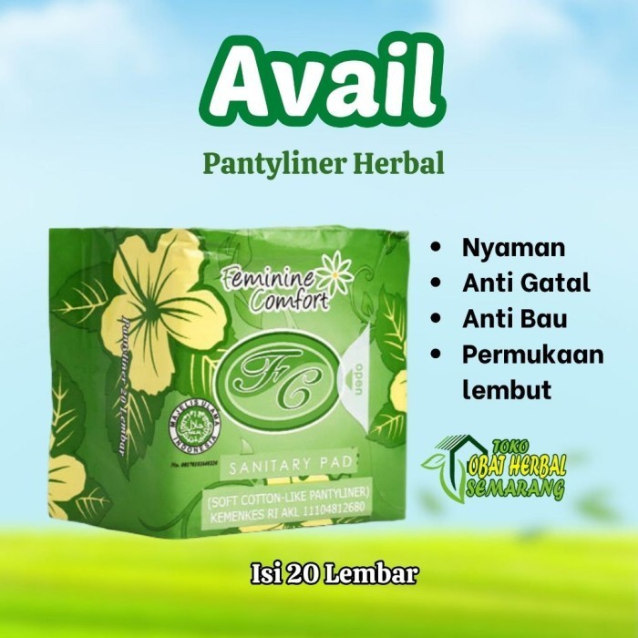 Jual Avail Hijau Pembalut Pantyliner Avail Isi 20 Lembar Pantiliner ...