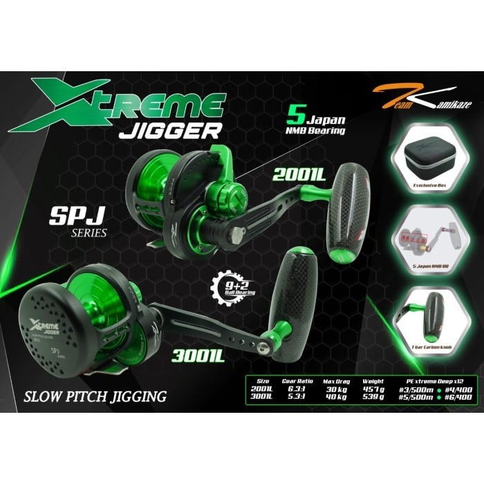 Jual Team Kamikaze Xtreme Jigger OH Reel Slow Pitch Jigging SPJ Series ...