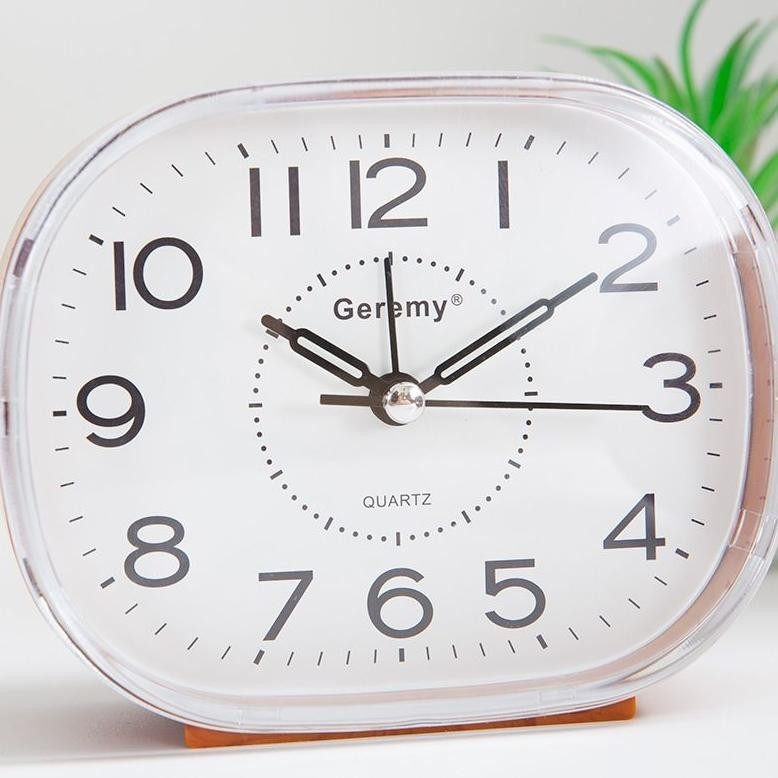 Jual Jam Weker Jam Jam Meja Aesthetic Clasik Motif Kayu Dekorasi Meja ...