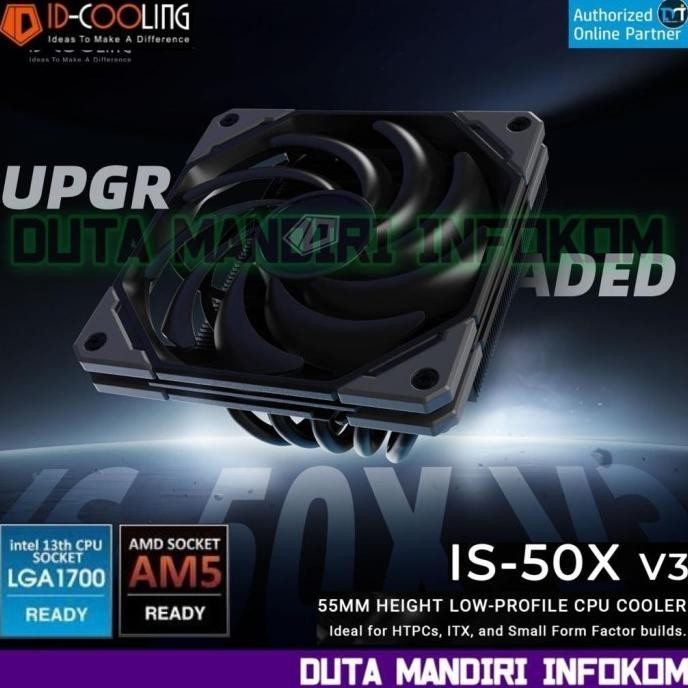 Jual Id Cooling Is 50X V3 - Low Profile Mini Itx With 5 Heatpipe Cpu ...