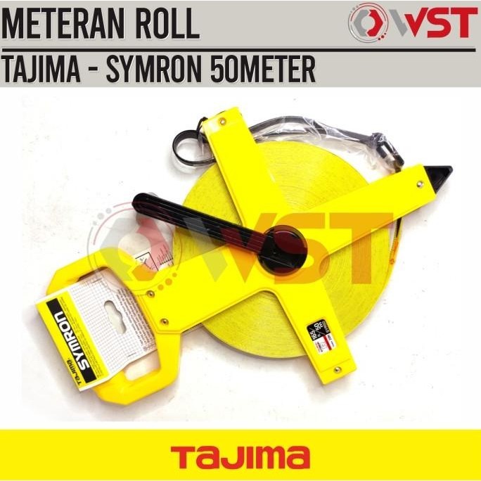 Jual HARGA DISC - Meteran Roll Fiber Tajima Symron 50m / Meteran Tancap ...